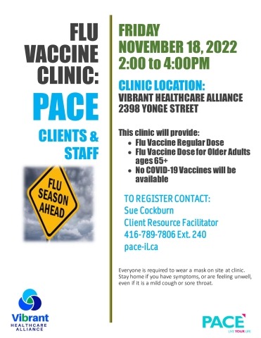 PACE partners with Vibrant Healthcare Alliance for flu clinic | PACE